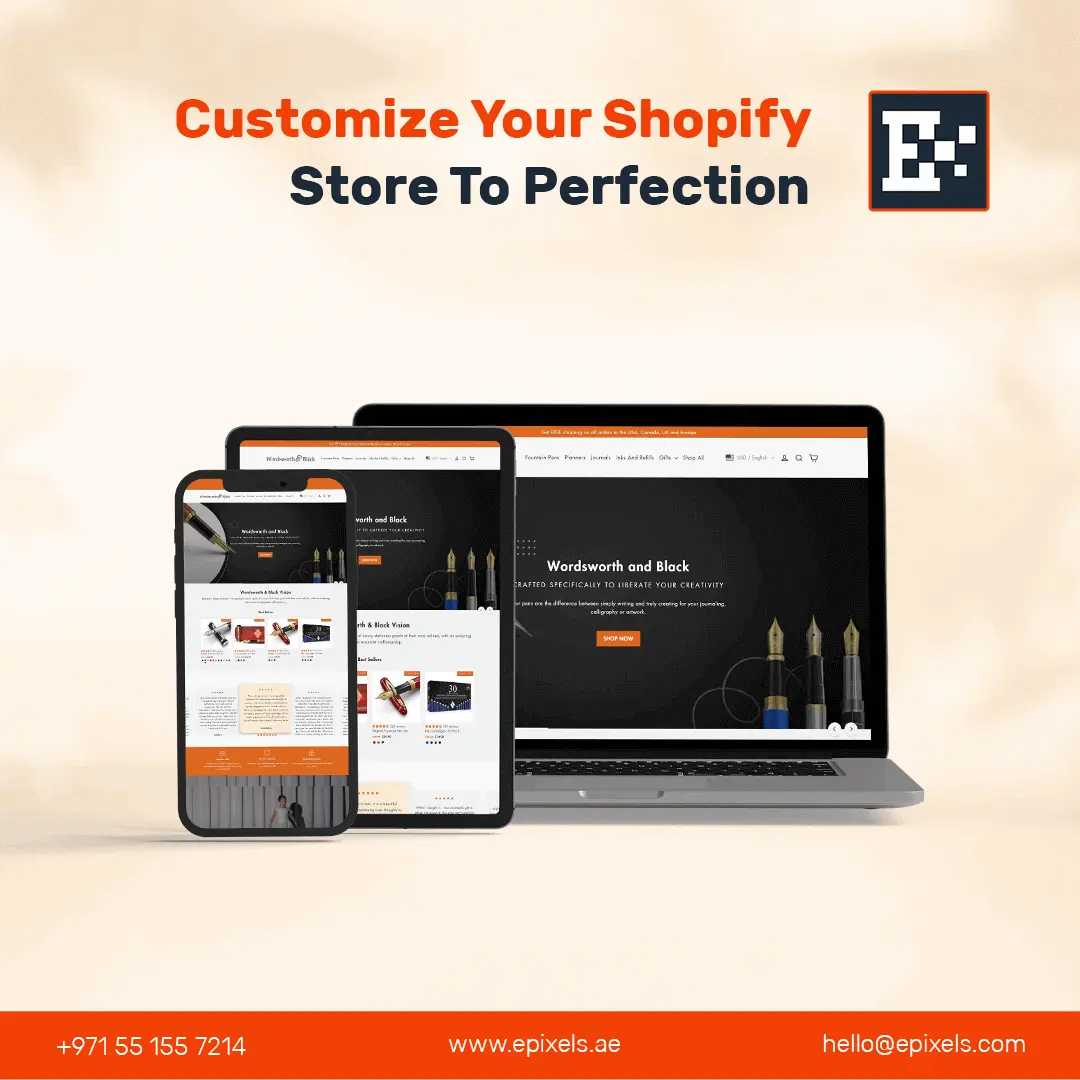 Customize Your Shopify Store To Perfection | Epixels Shopify Expert Customize Your Shopify Store To Perfection | Epixels Shopify Expert